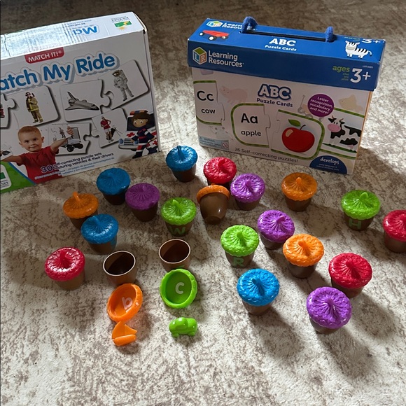 Learning Resources | Toys | Learning Resources Abc Puzzle Cards Blue ...